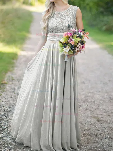 Long chiffon lace bridesmaid dresses store